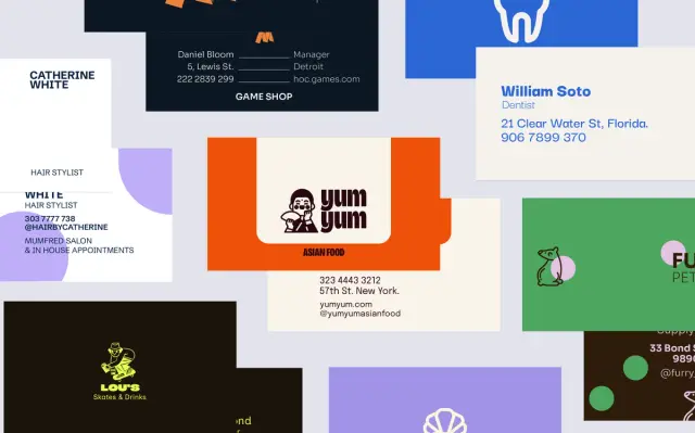 Creating your customized business cards