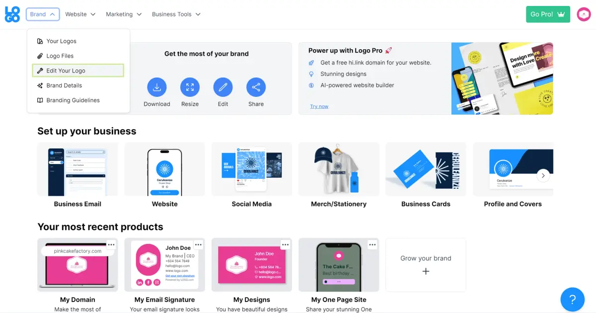 Create a logo for free