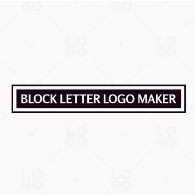 Block Letter Logo Maker Logo Maker | LOGO.com